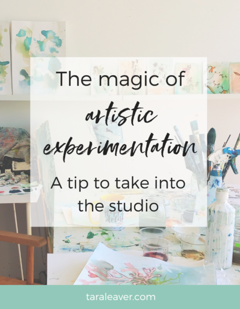 The magic of artistic experimentation - a tip to take into the studio ...